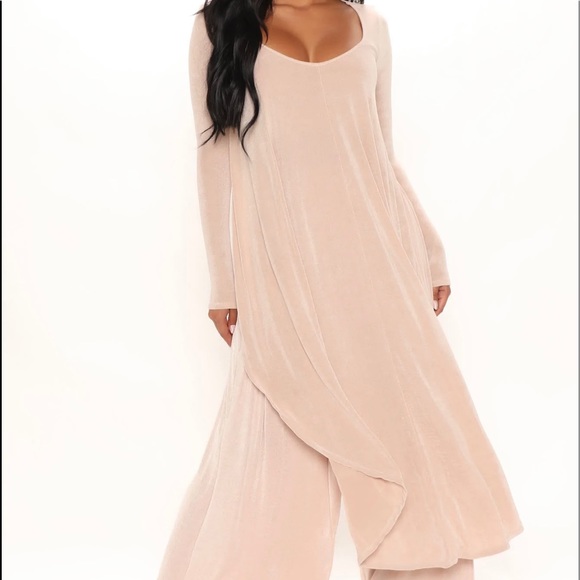 Fashion Nova | Pants & Jumpsuits | Fashion Nova Tan 2 Piece Set | Poshmark